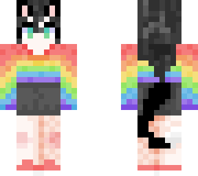 Rainbow Cat | Minecraft Skin