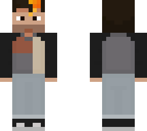 Auron con mechon muy de chico cool | Minecraft Skin