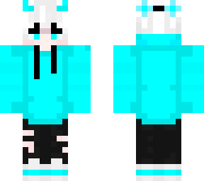 cool boy light blue devil | Minecraft Skins