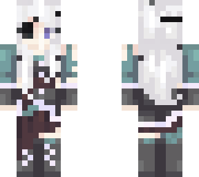 Eyepatch girl | Minecraft Skin