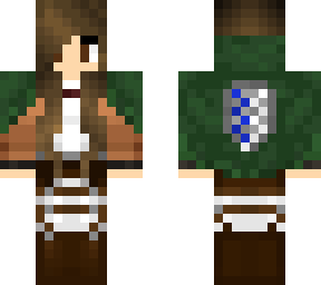 Female Eren Yeager | Minecraft Skin