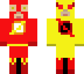 Flash and Reverse Flash | Minecraft Skin