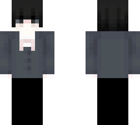 blue shirt with bow boy | Minecraft Skin