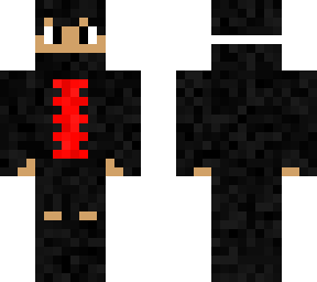 Masked Black Emo Boy | Minecraft Skin