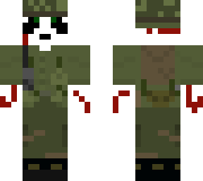 pandiman solider damaged | Minecraft Skin