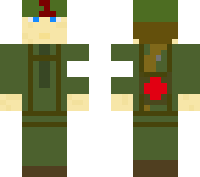 Red One infantry Medic Solider. WWII | Minecraft Skin