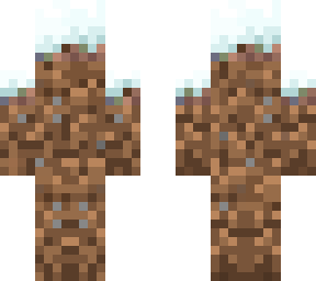 snowy grass block | Minecraft Skin