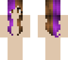 split colored hair girl base | Minecraft Skin