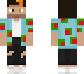 Auron con camisa de sandia | Minecraft Skin