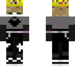 my skin with Technoblades crown | Minecraft Skin