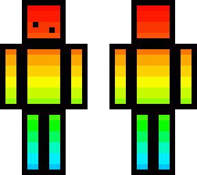 Rainbow block skin | Minecraft Skin