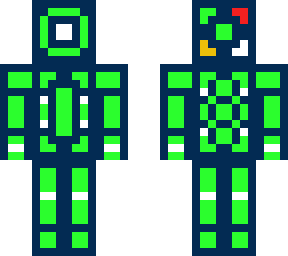 a robot dude v2 (with game theory logo) | Minecraft Skin