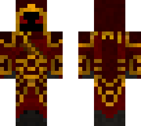 Fire necromancer overlay final | Minecraft Skin