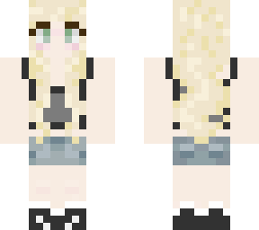 Grey Cami Denim Skirt | Minecraft Skin