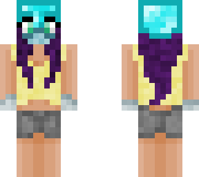 Mask fake diamond helmet | Minecraft Skin