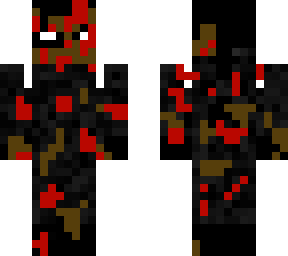 black vigilante damaged | Minecraft Skin