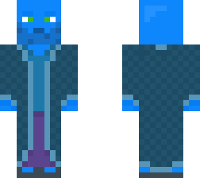 Blue Alien in Robe | Minecraft Skin