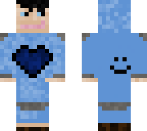 Blue Heart Boi | Minecraft Skin