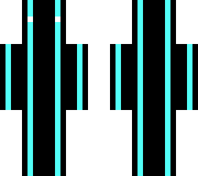 cyan and black matrix skin | Minecraft Skin