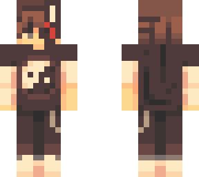 Guy with earrings (slim),(world peace sign) | Minecraft Skin