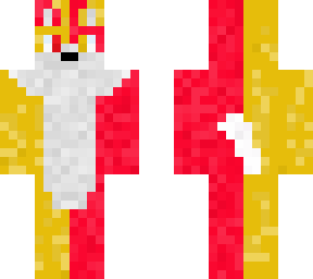 Red and yellow furry 2.0 | Minecraft Skin