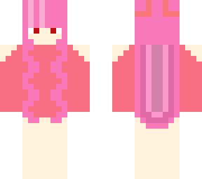 Skittle Red Strawberry Girl | Minecraft Skin