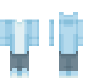 Black skin blue denim jacket | Minecraft Skin