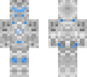 Blue Metal Robot | Minecraft Skin