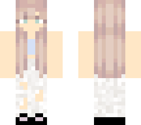 blonde girl with jeans | Minecraft Skins