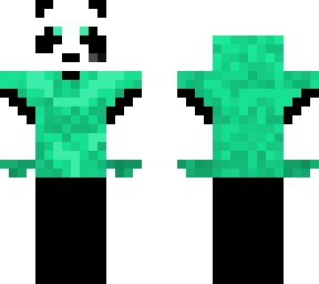 green gamer panda | Minecraft Skins