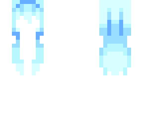 cute aesthetic blue icy blue hair base | Minecraft Skins