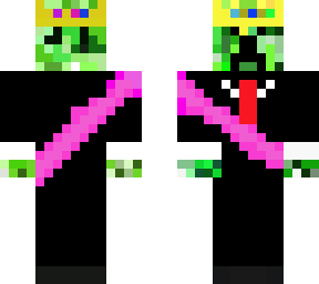 creeper with crown | Minecraft Skins