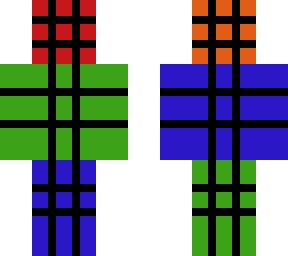 Rubik's cube person | Minecraft Skin