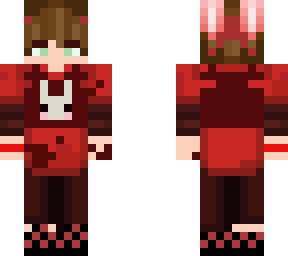 Sage red rabbits | Minecraft Skin