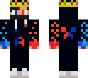 red and blue gamer | Minecraft Skins