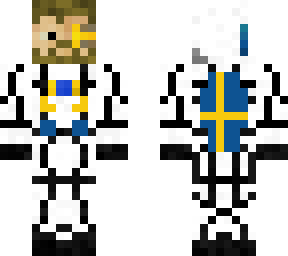 Iskall Swedish Spacesuit | Minecraft Skin
