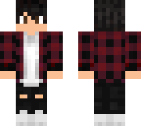 Cool Black Hair Boy | Minecraft Skin