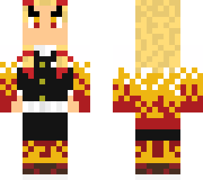 demon slayer rengoku | Minecraft Skins