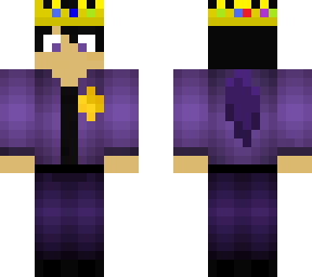 purple guy with a crown | Minecraft Skins