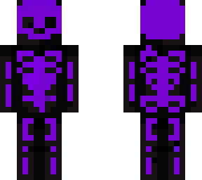 purple skull trooper | Minecraft Skins