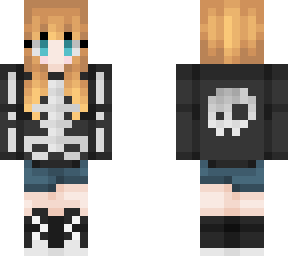 Skeleton girl | Minecraft Skin