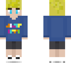 tommyinnit blue merch sweater | Minecraft Skin