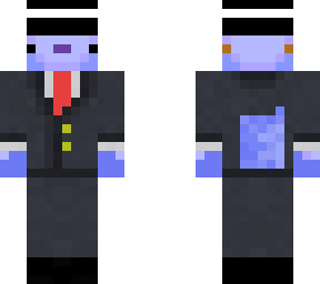 axolotl in suit | Minecraft Skin
