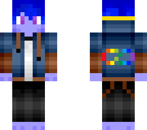 Blue Axolotl OC | Minecraft Skin