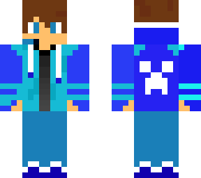 blue gamer boy | Minecraft Skin