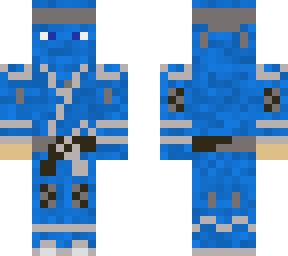 blue ninja of deathly death | Minecraft Skin