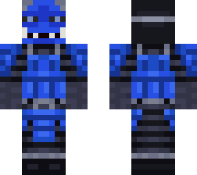 Blue Oni Warrior | Minecraft Skin