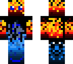 fire themed skin | Minecraft Skin