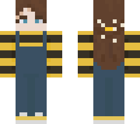 Bee sweater with overalls | Minecraft Skin