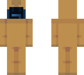 Blue Streamer in a capybara Suit | Minecraft Skin